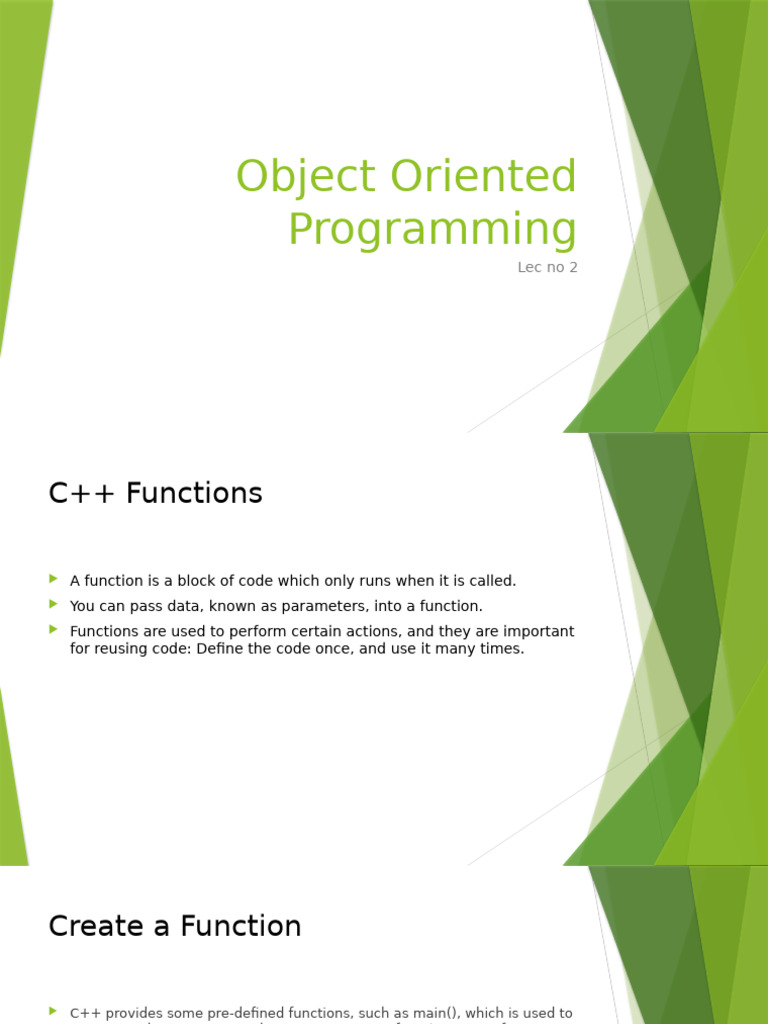 Object Oriented Programming Lec 2 Pdf Namespace C