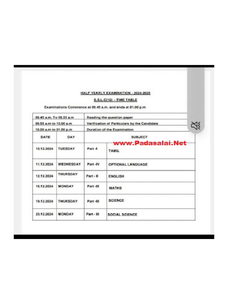 10th Half Yearly Exam Time Table 2024 Download PDF Download | PDF 10th Half Yearly Exam Time Table 2024 Download PDF Download | PDF
