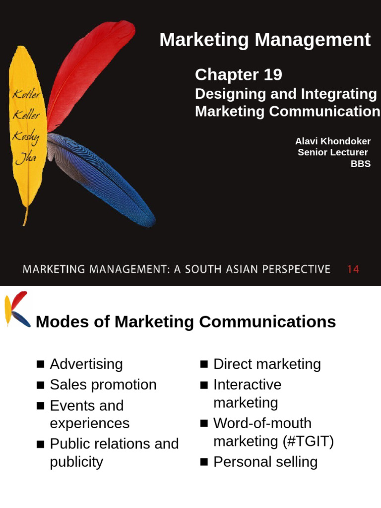 Chapter 19 Designing and Managing Integrated Marketing Communication | PDF | Marketing | Cognition