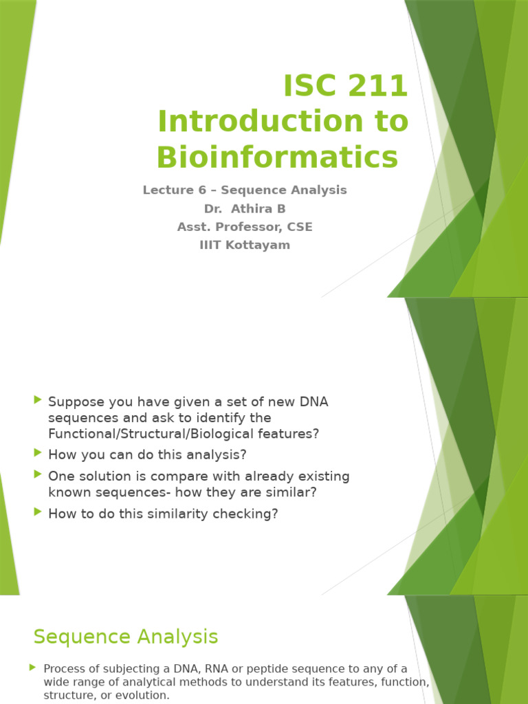 Lecture 6- Sequence Analysis | PDF | Nucleic Acid Sequence | Sequence ... Lecture 6- Sequence Analysis | PDF | Nucleic Acid Sequence | Sequence ...