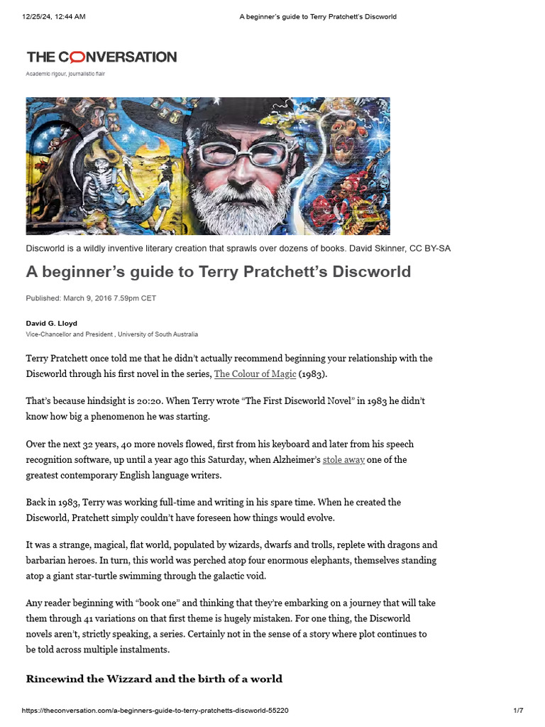 Beginner's Guide to Discworld Series | PDF | Discworld | Terry Pratchett