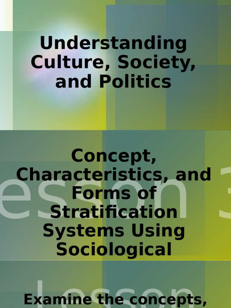 Stratification Systems in Sociology | PDF | Social Stratification ...
