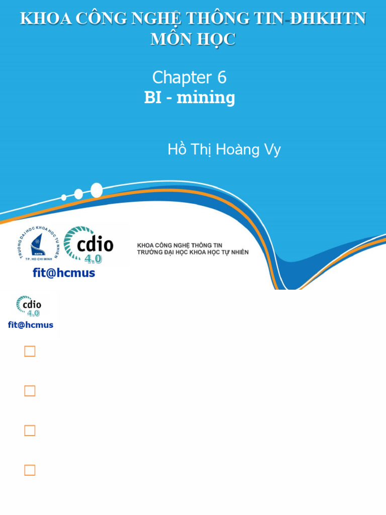 4.0 - Lession 6- BI mining | PDF | Statistical Classification | Data Mining