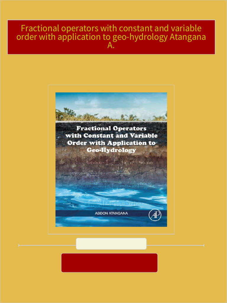 Fractional Operators With Constant And Variable Order With Application