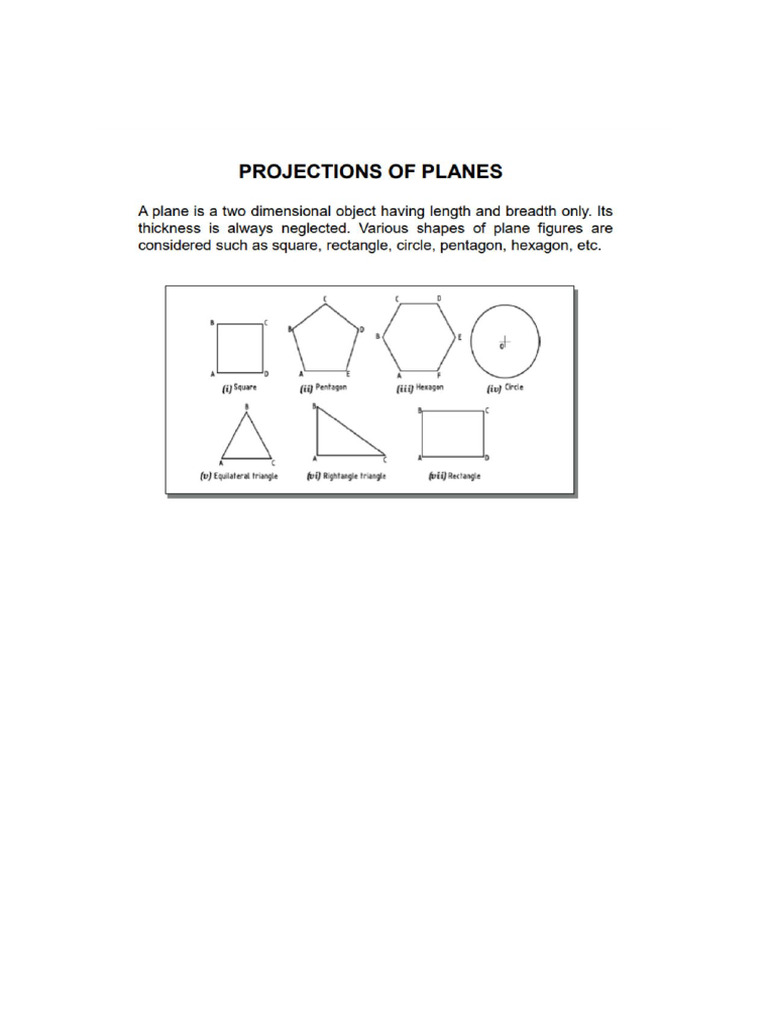 Projections of Plane-2 | PDF