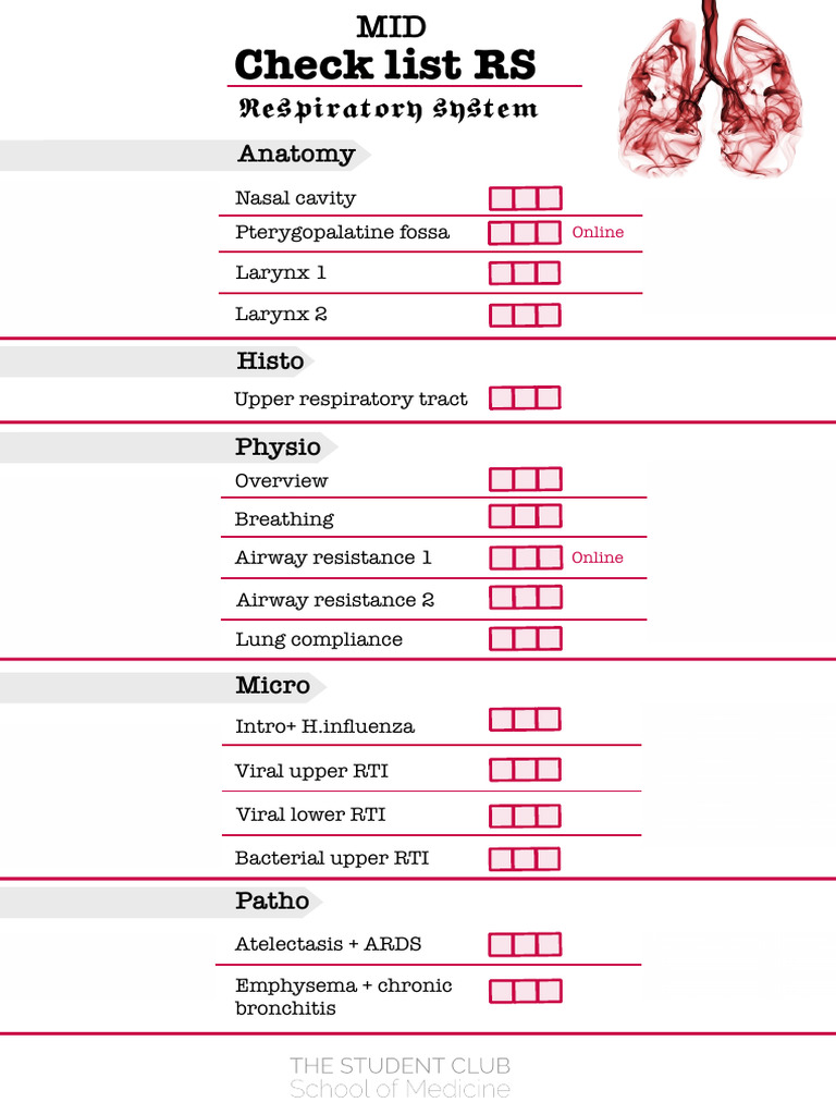 RS - Mid Checklist | PDF