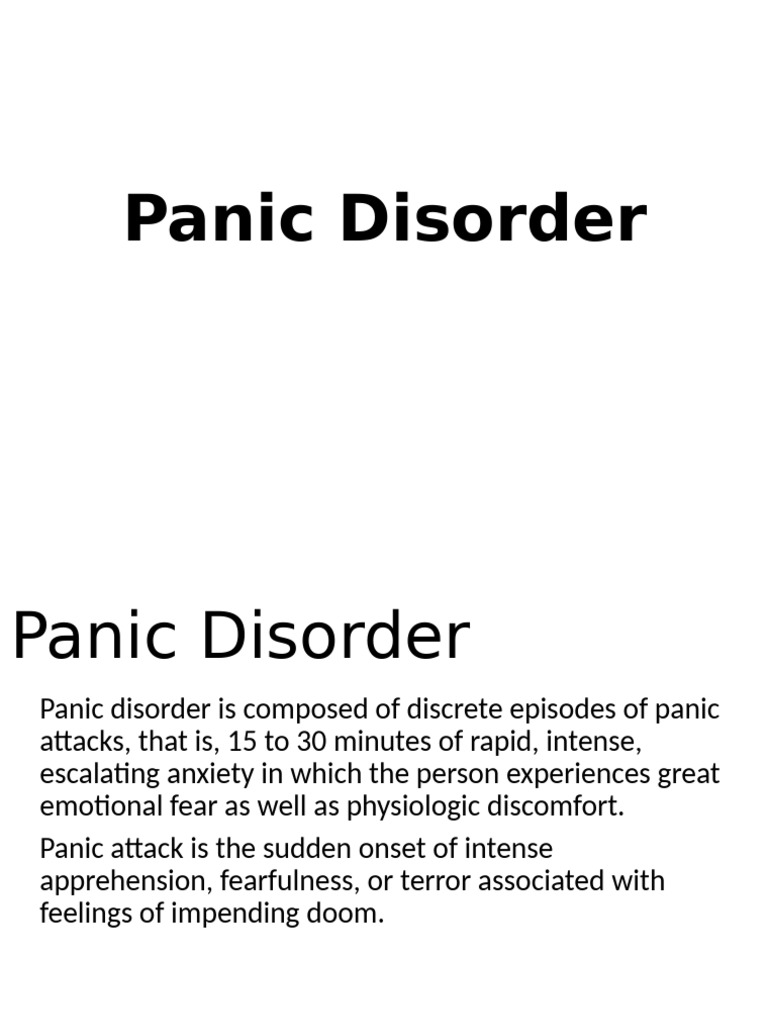 Panic Disorder-WPS Office | PDF