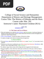 History | PDF | Methodology | Narrative