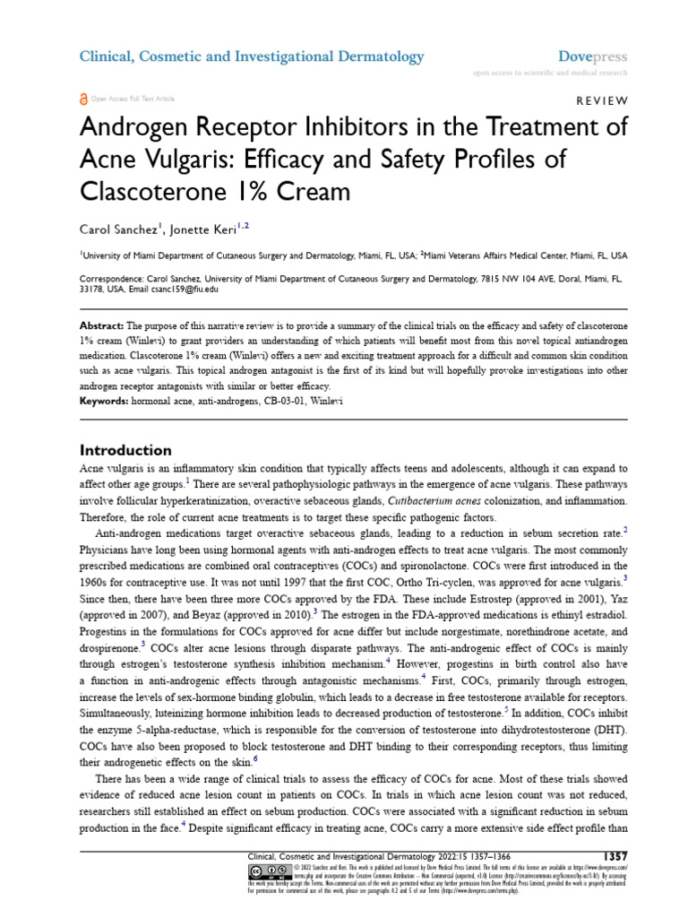 Androgen Receptor Inhibitors in The Treatment of A | PDF | Testosterone ...