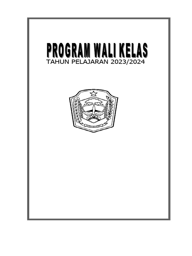 LAPORAN PROGRAM Wali kelas | PDF