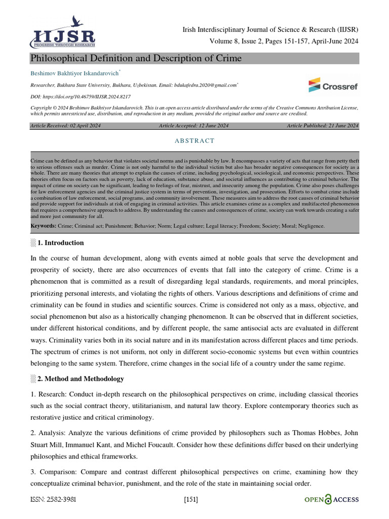 Philosophical Definition and Description | PDF | Crimes | Crime & Violence