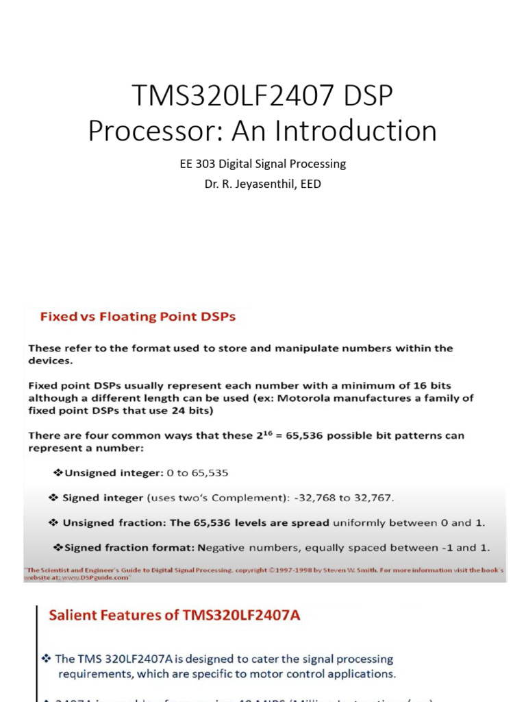 2407 - DSP Slides | PDF
