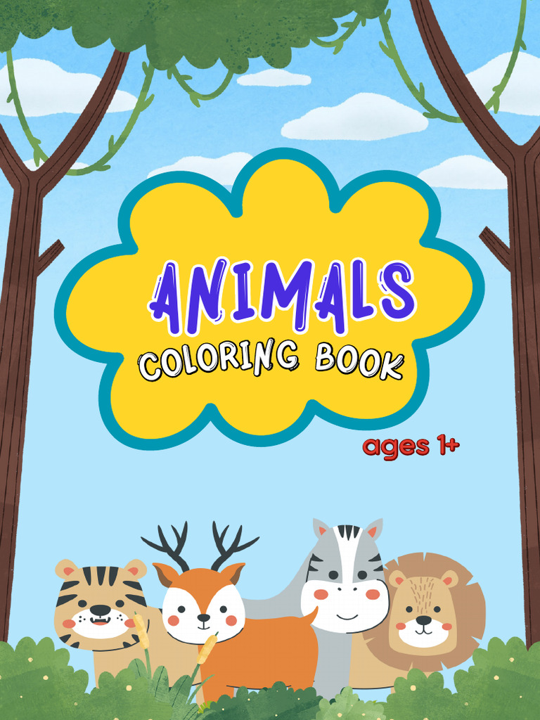 Animal Coloring Book for Ages 1+ | PDF