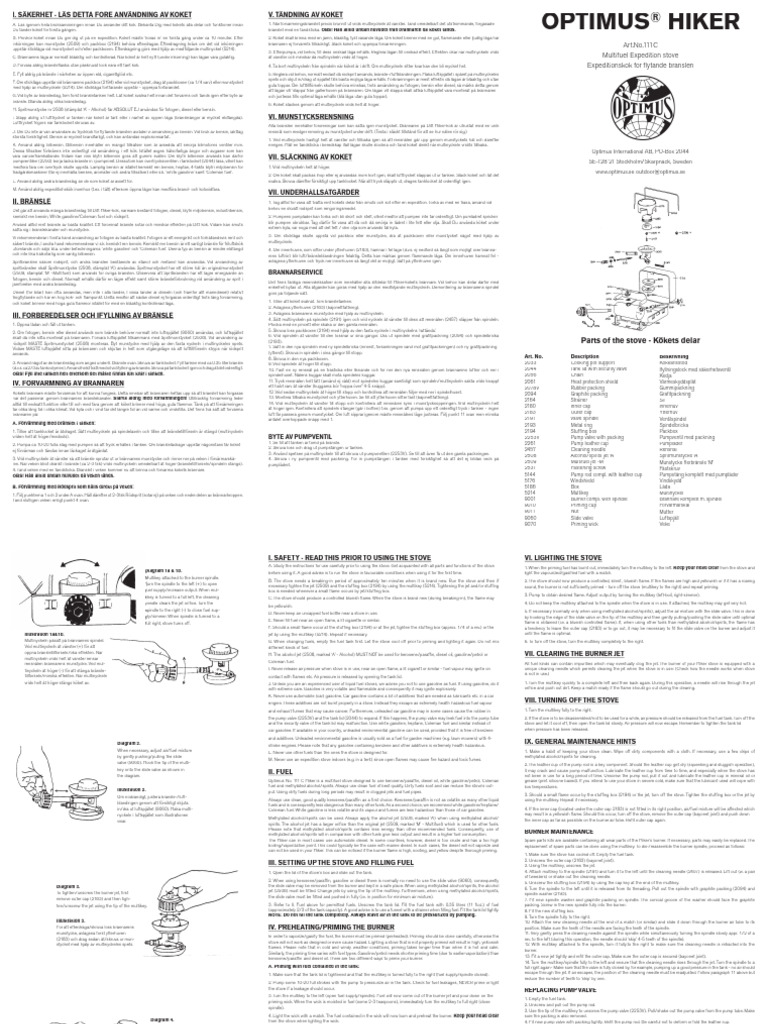Optimus 111C Manual | PDF