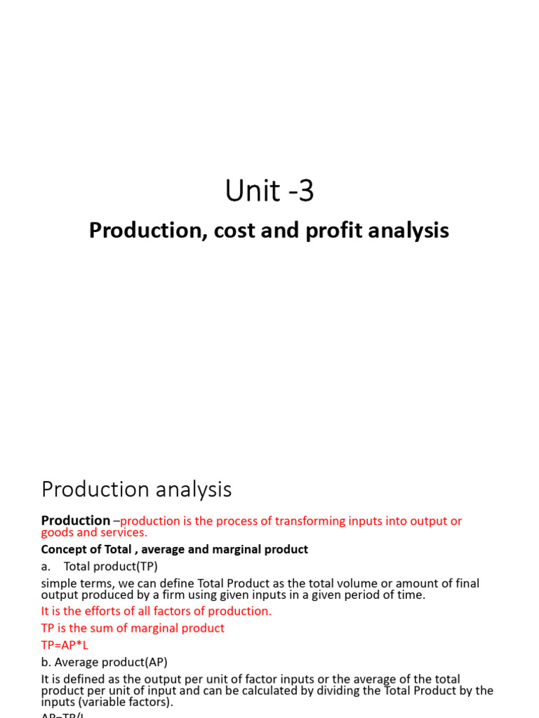 unit-3 economics | PDF | Production Function | Labour Economics