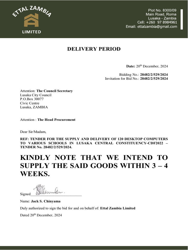 Tender for School Computers | PDF