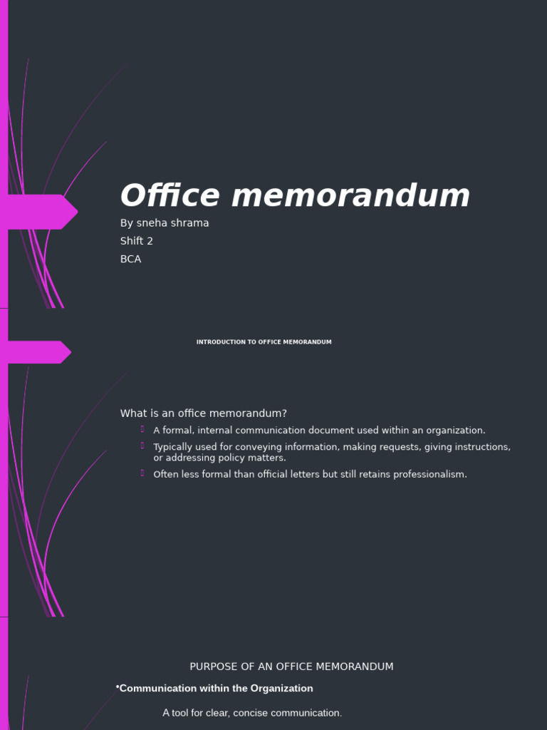 Office Memorandum Pdf Memorandum Communication