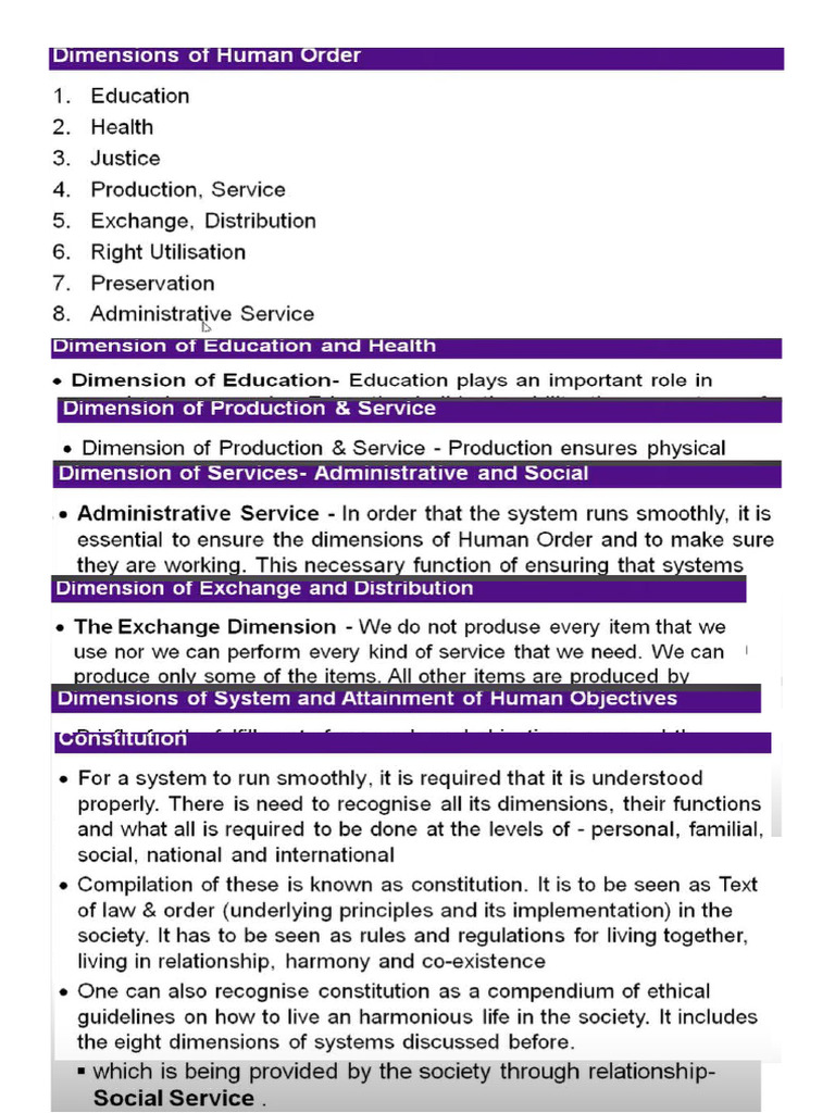 What Do You Mean by Universal Human Order As Continuity Also Discuss ...