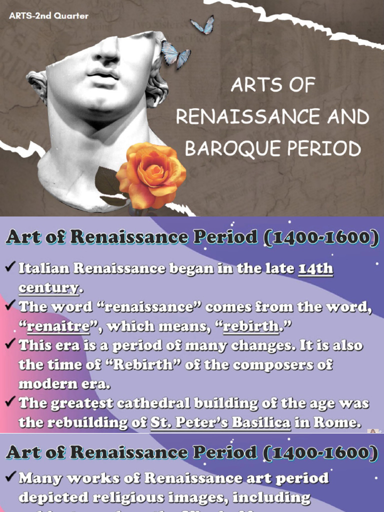 G9 ARTS Q2 Lesson1 2arts of Rennaissance and Baroque | PDF