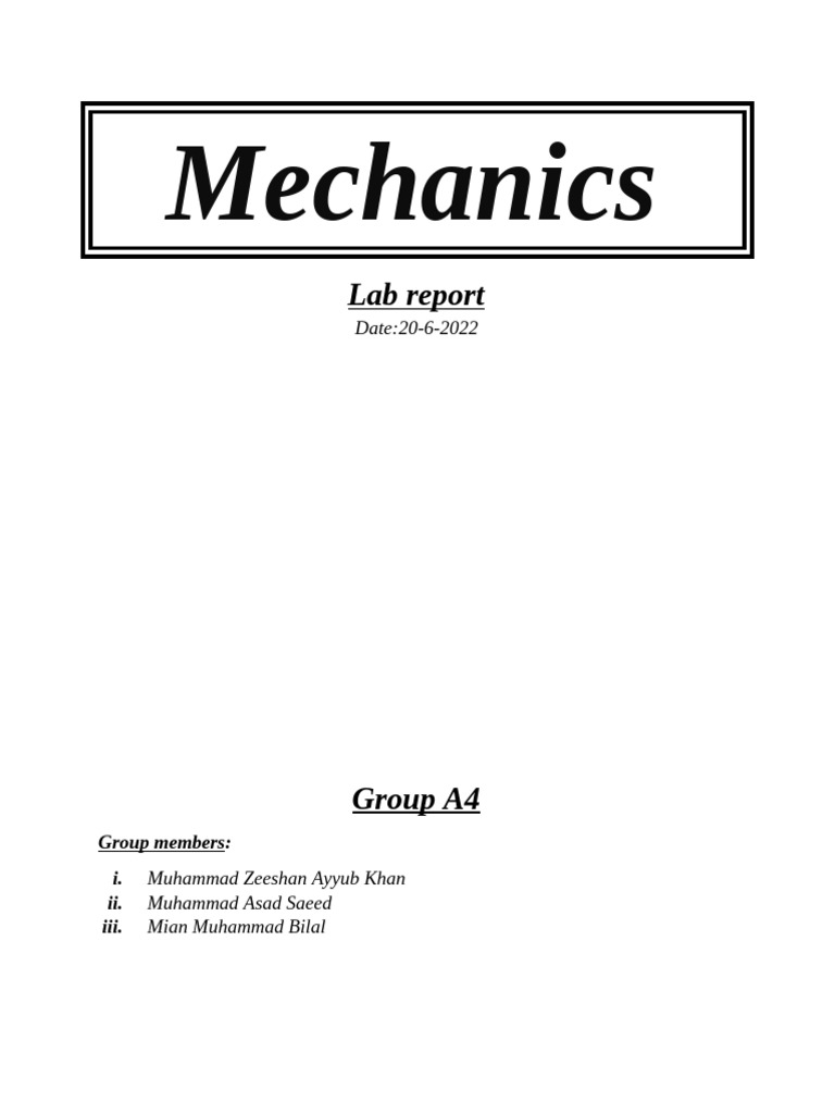 Lab9.simple Harmonic Oscillator and Newton's Second Law | PDF ...