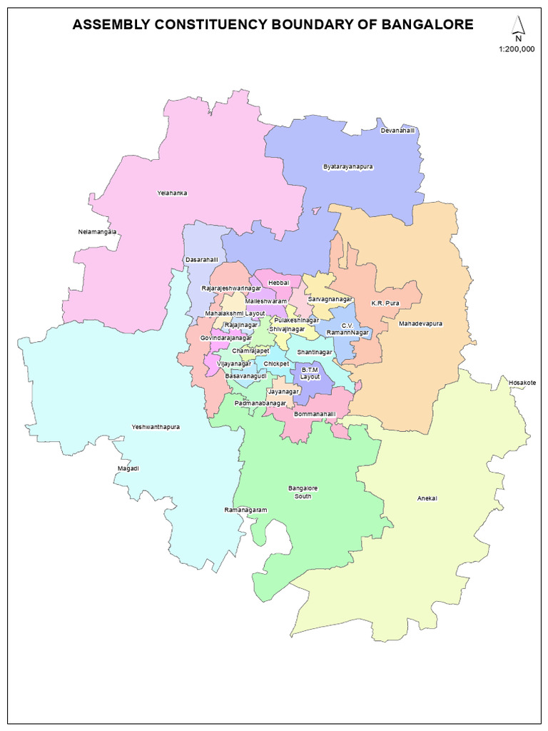 Bangalore Assembly Constituency Map | PDF
