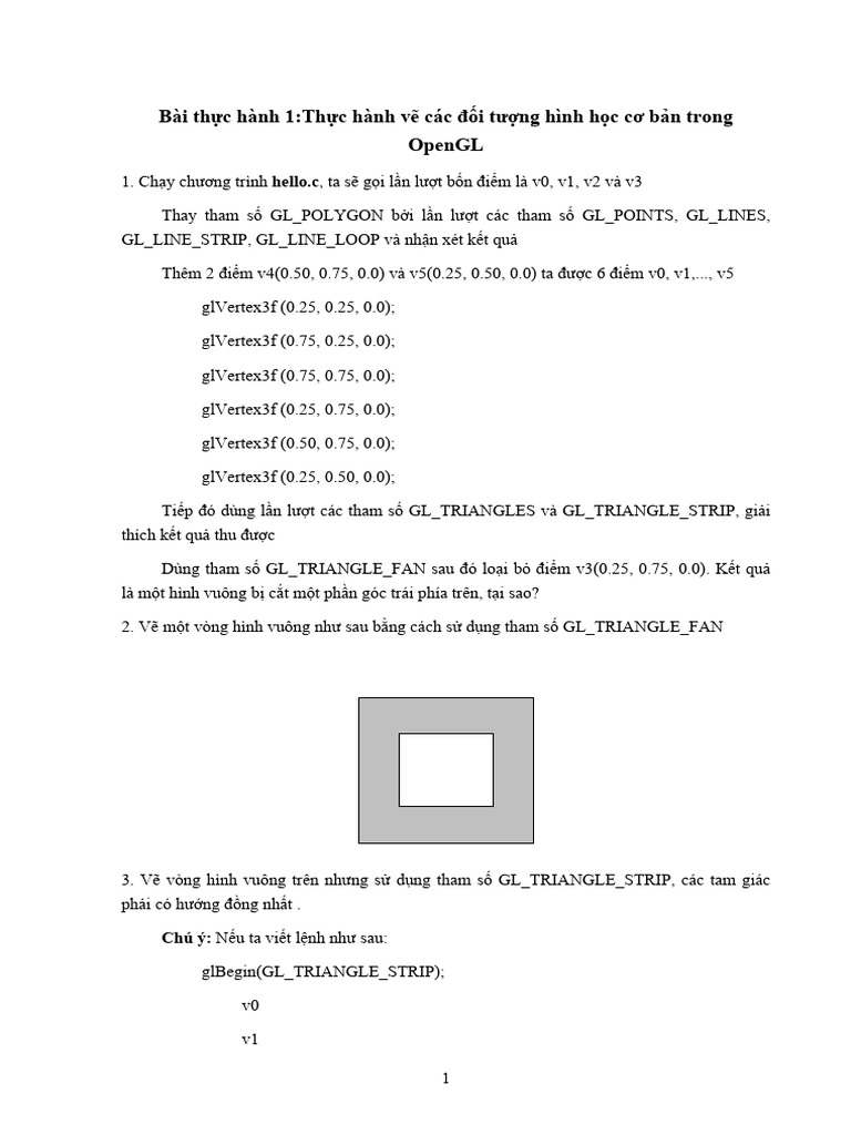 Bai Thuc Hanh So 1 | PDF