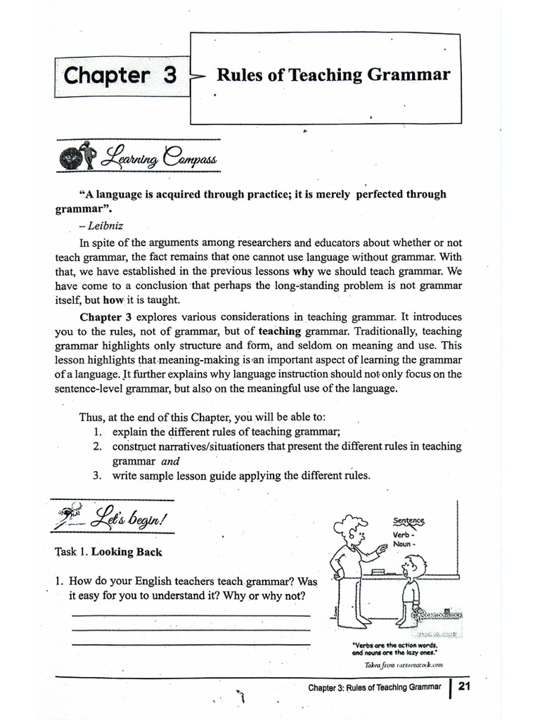 Rules of Teaching Grammar | PDF