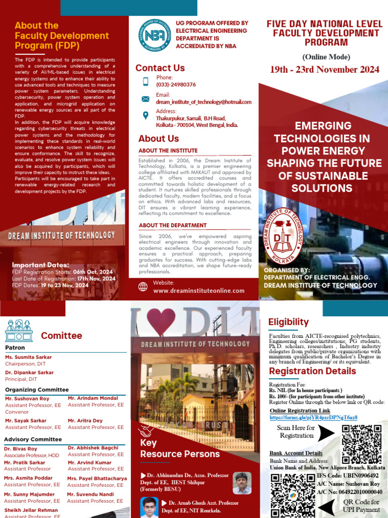 DIT FDP Program Brochure_042352 | PDF | Computer Security | Security