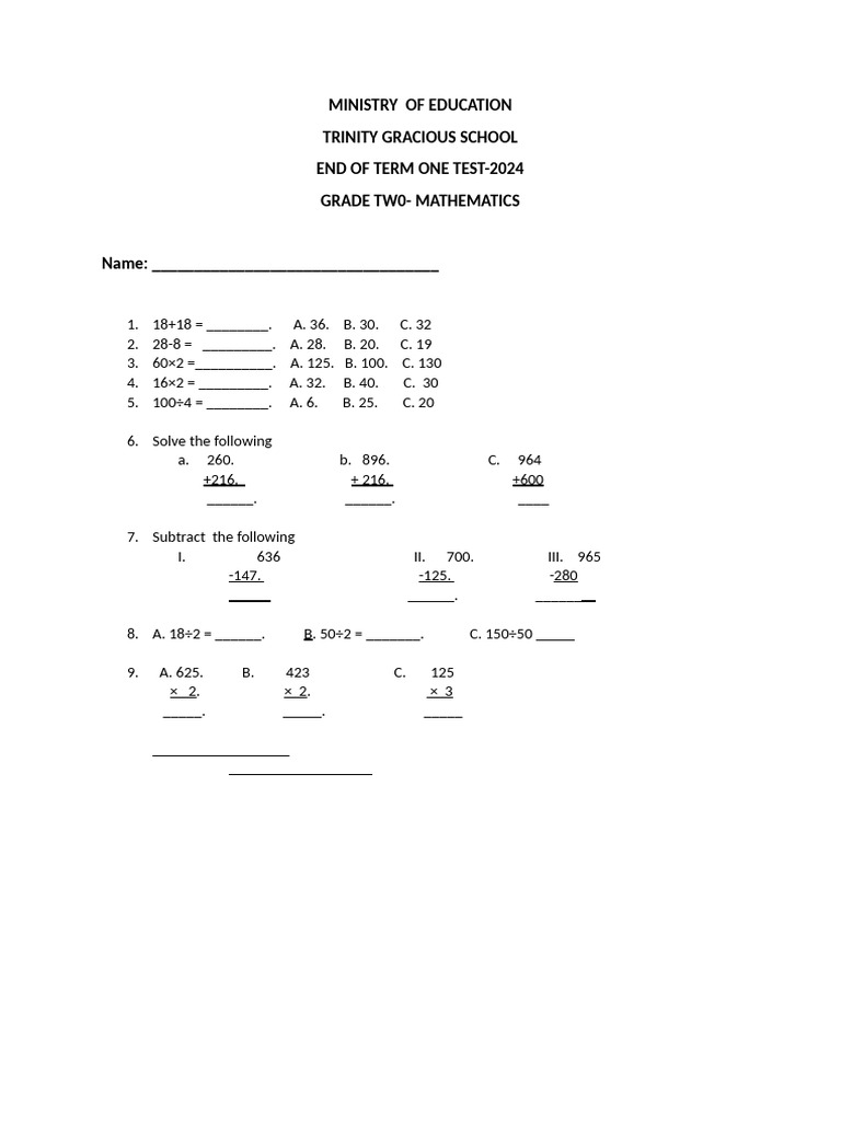 g2 Mathematics | PDF