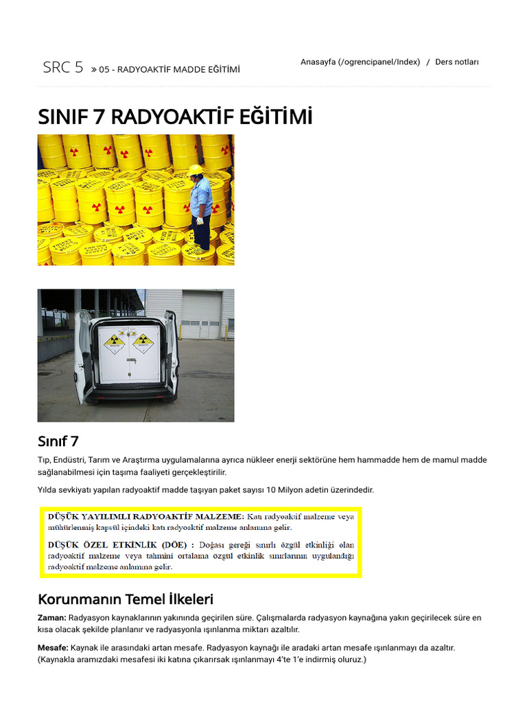 05 - Rad Madde Eği̇ti̇mi̇ | PDF