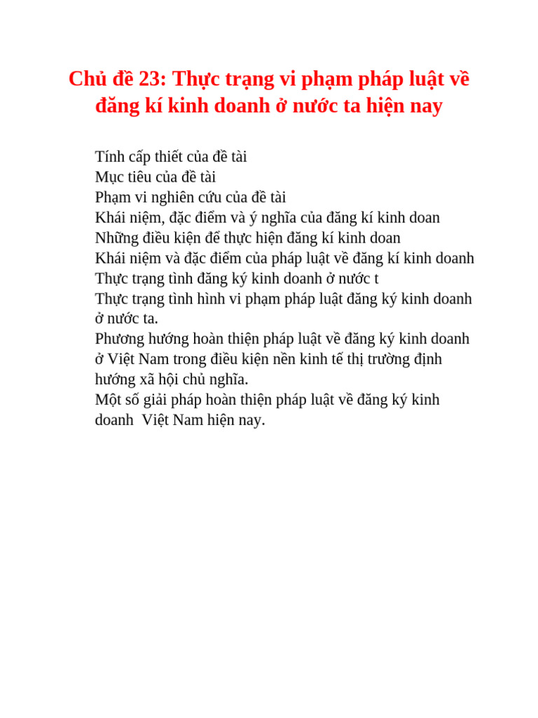 Chủ đề 23 PLDC | PDF