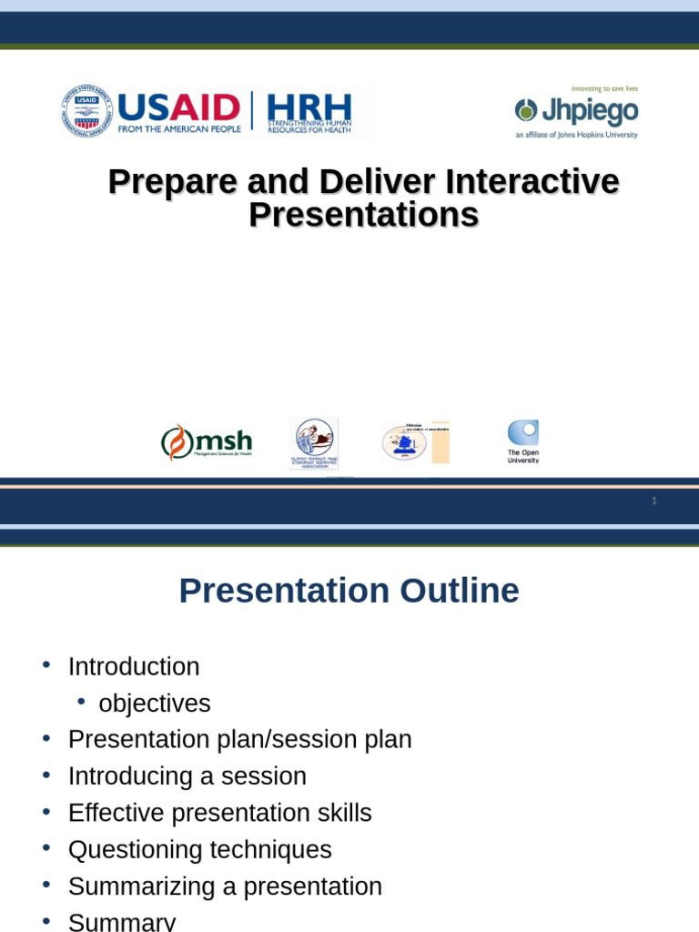 Module 6. 3delivering Interactive Presentations - 3 | PDF | Question ...