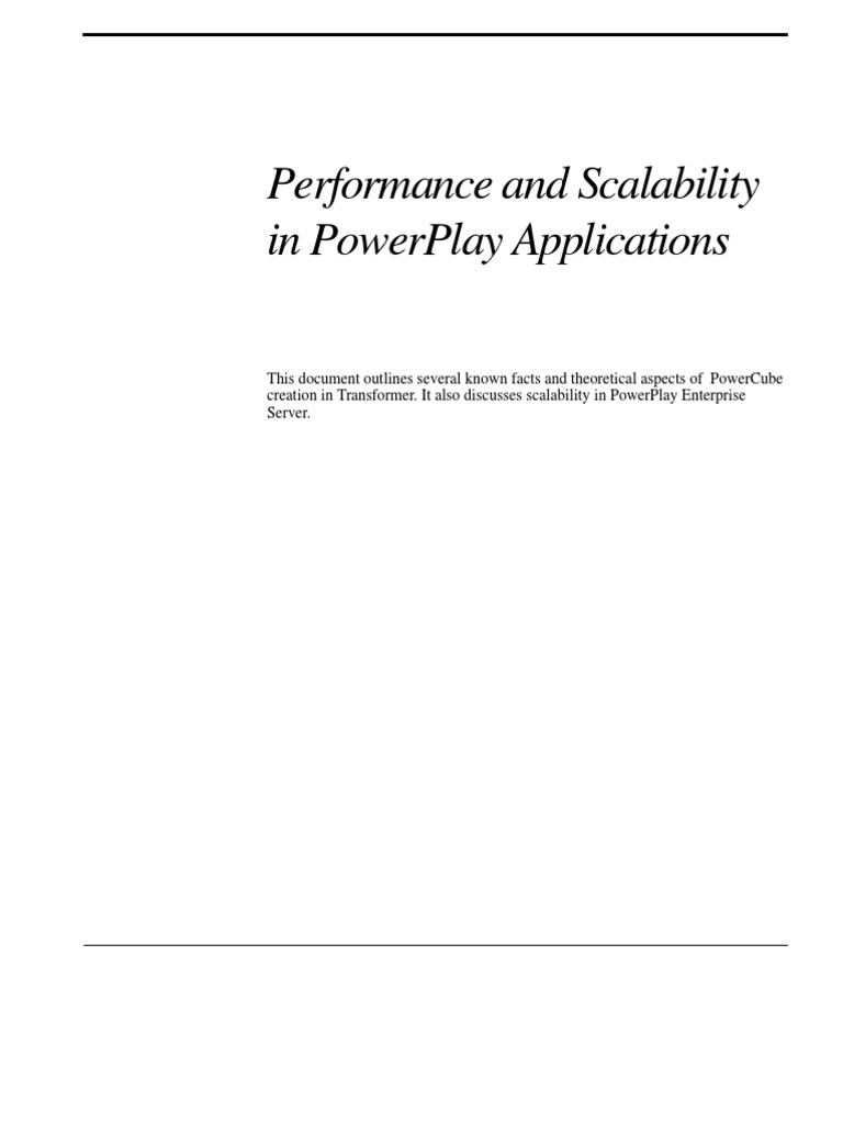 Zen and The Art of Power Play Cube Building | PDF | Oracle Database ...