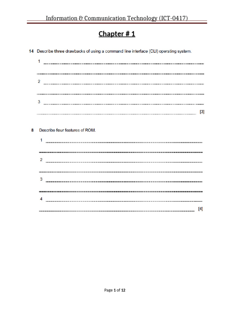 ICT Course Overview | PDF