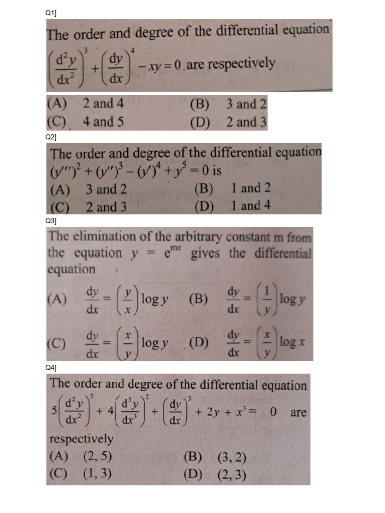 Diff Eqn QP | PDF