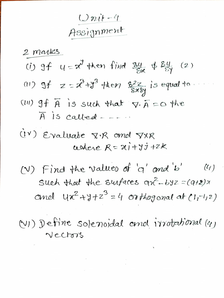 Maths Assignment 2 Calculus | PDF