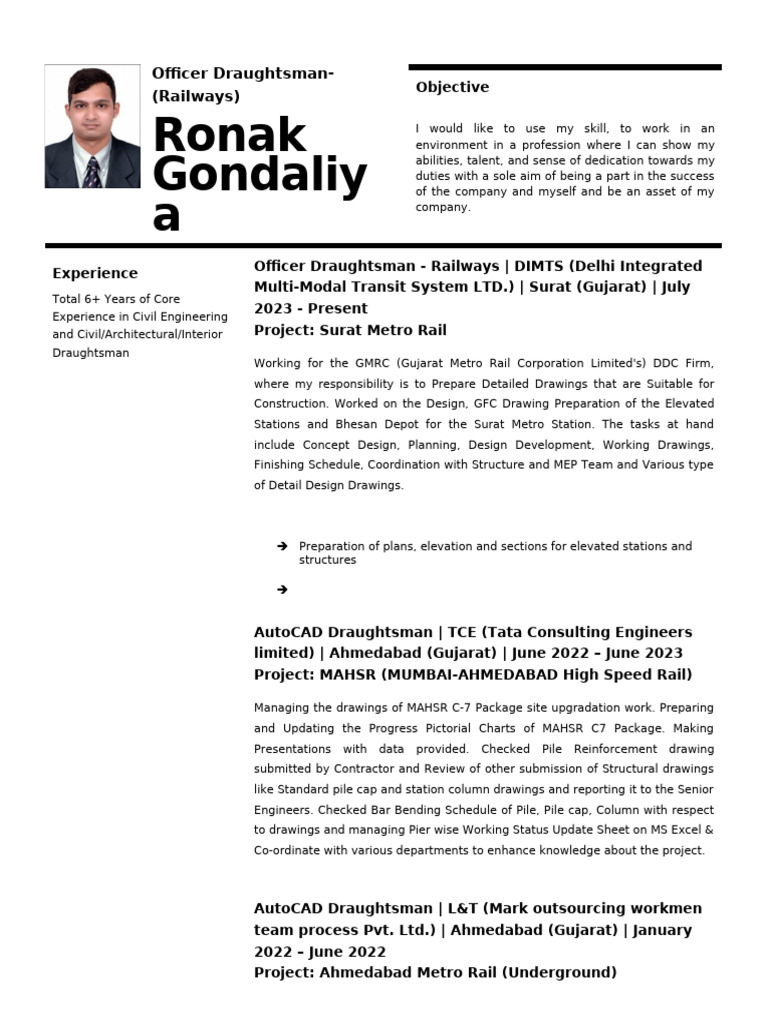 CV-RONAK (AutoCAD)1 | PDF | Technical Drawing | Engineering