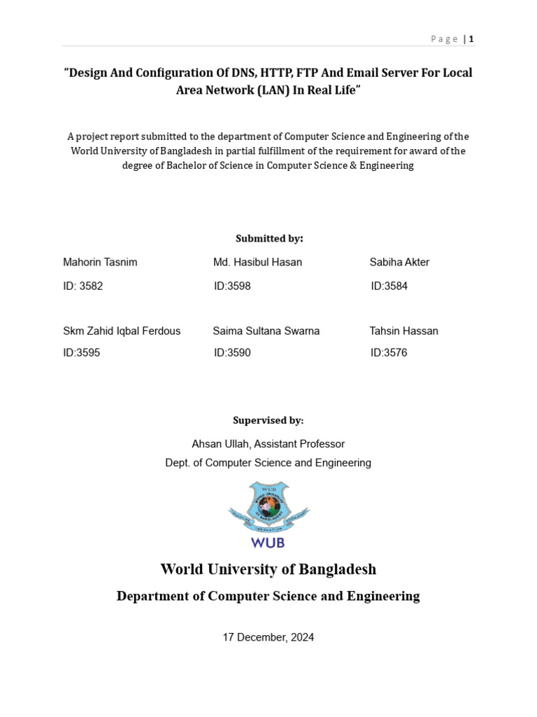 Project Report Swarna | PDF | Domain Name System | Computer Network