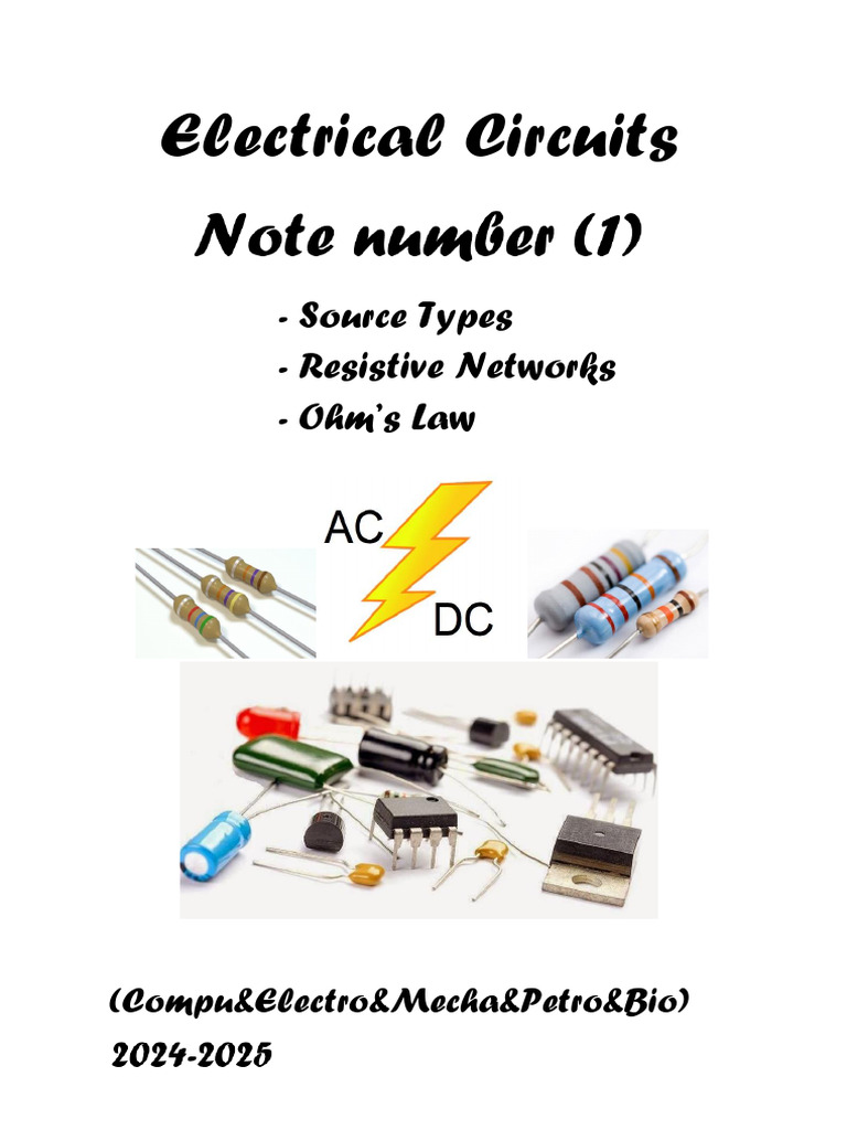 Electrical Circuits: Sources & Networks | PDF
