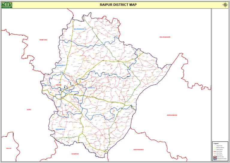 Raipur District Map and Villages Guide | PDF