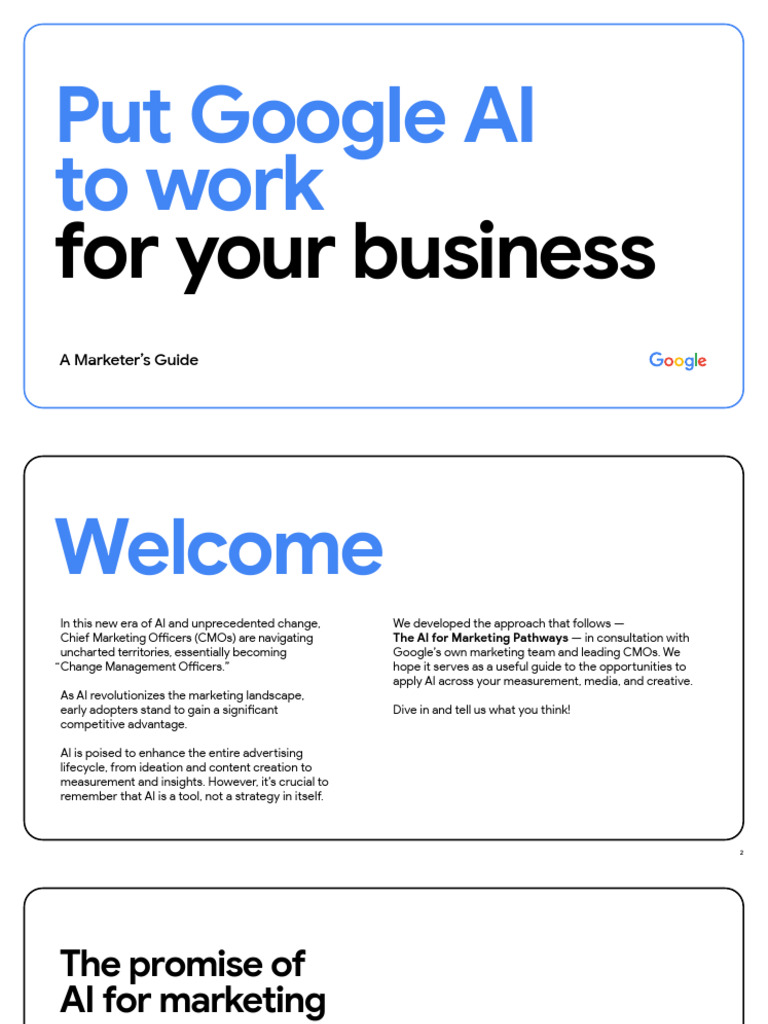 Google CMO Guide Deck 073024 Of3m6Ef | PDF | Artificial Intelligence | Intelligence (AI) & Semantics
