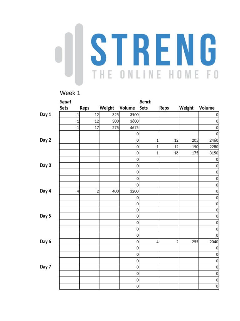 Training Tracker | PDF | Physical Fitness | Individual Sports