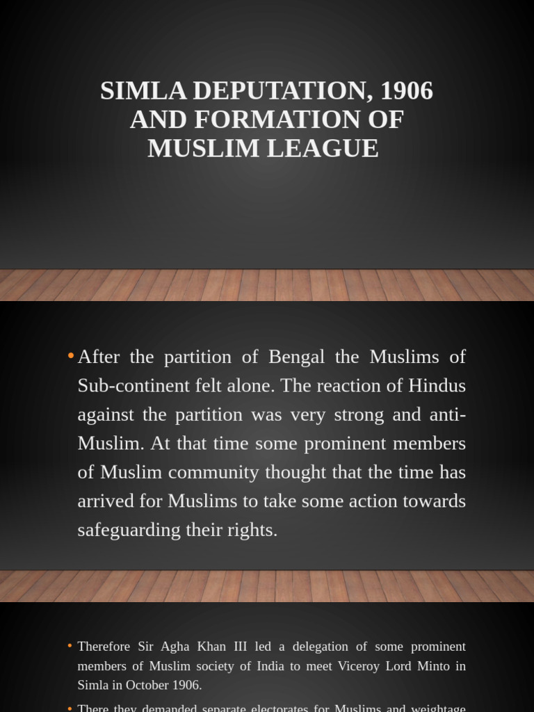 5. Simla deputation, 1906 | PDF