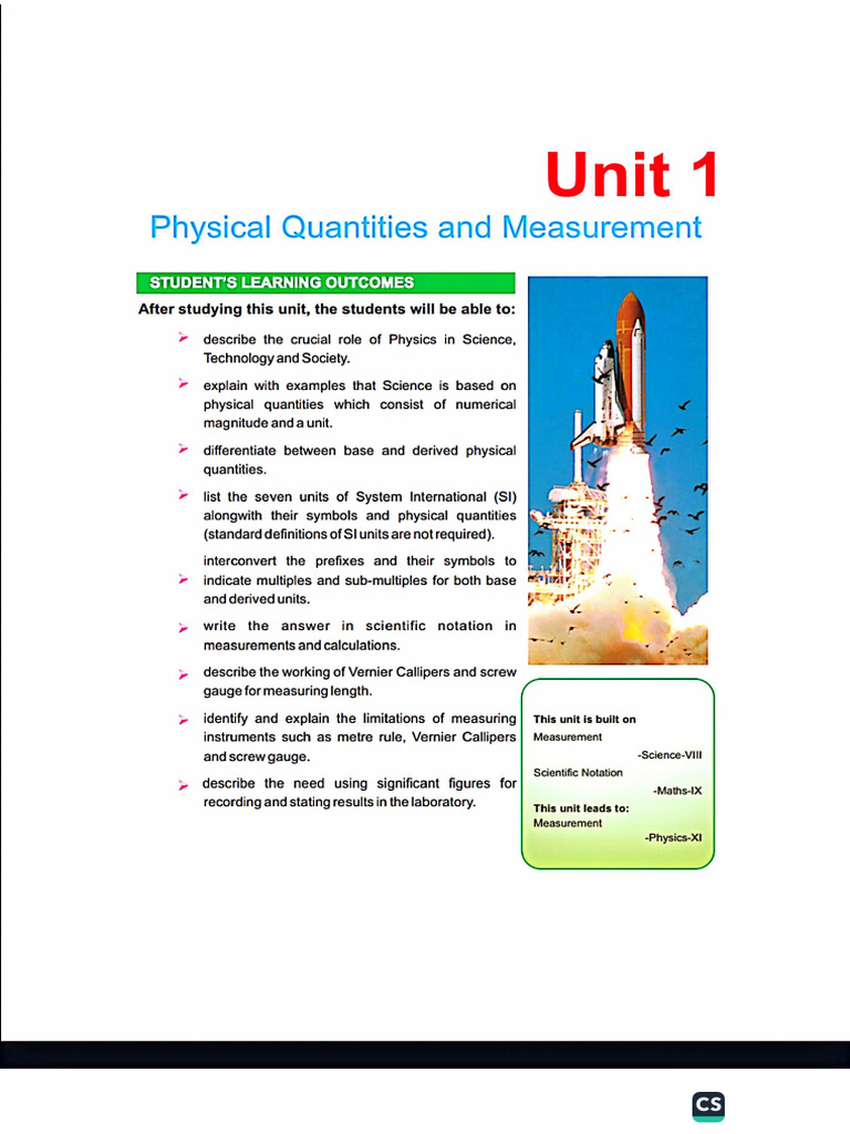 Pre 9th Phy( chap 1st) | PDF Pre 9th Phy( chap 1st) | PDF