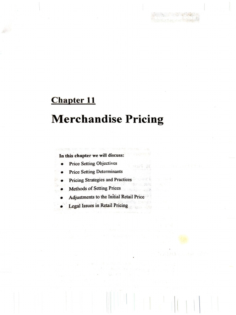 Merchandise Pricing | PDF
