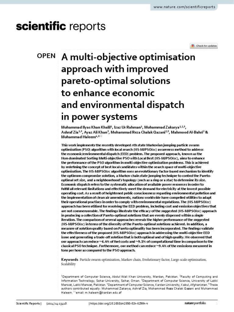 ref 44. A multi-objective optimisation approach with improved pareto ... ref 44. A multi-objective optimisation approach with improved pareto ...