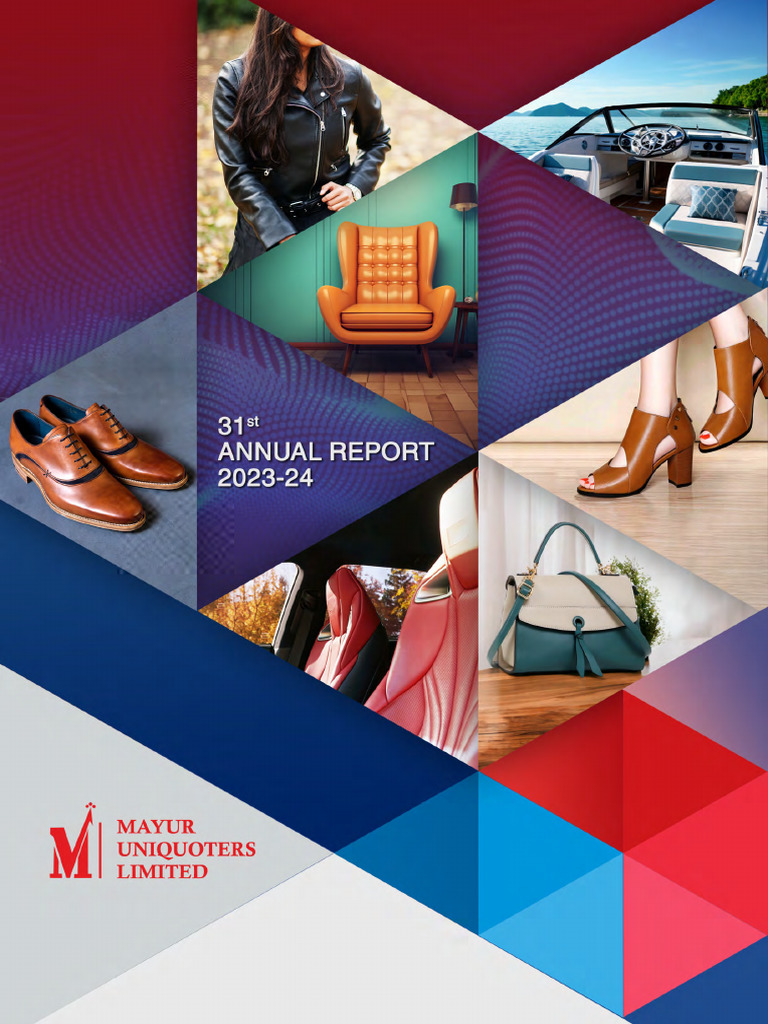 Mayur Uniquoters Annual Report 2023 24 | PDF | Dividend | Audit