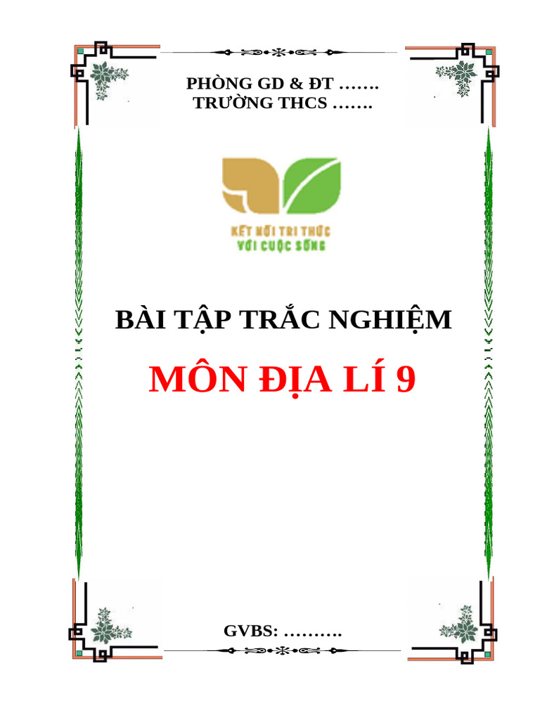 Trac Nghiem Đia 9 KNTT | PDF