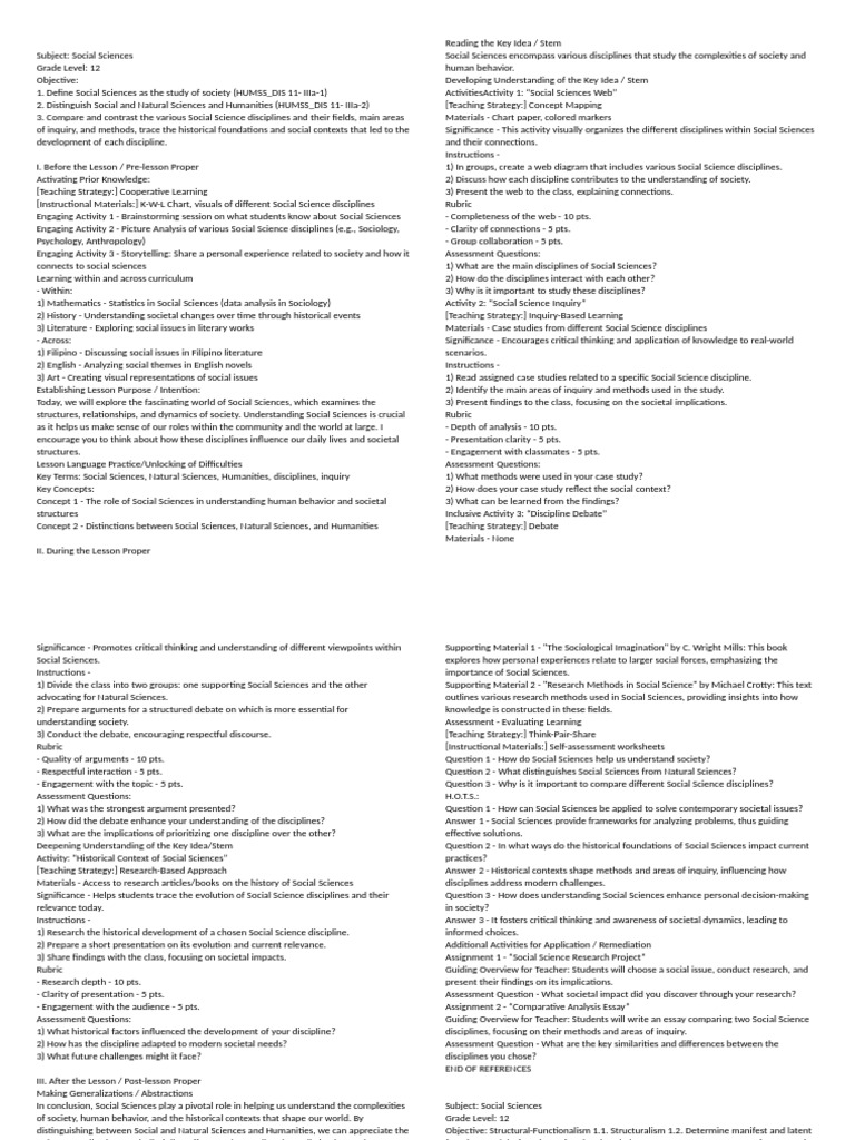 DISS module | PDF | Social Sciences | Interdisciplinarity