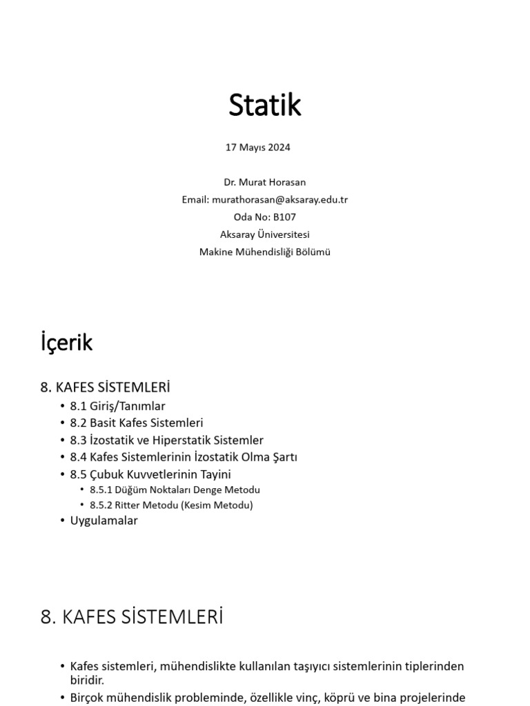 Kafes Sistemleri | PDF